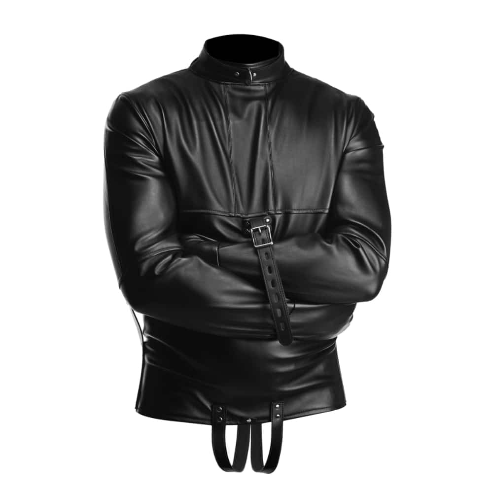 STRICT Faux Leather Straight Jacket | Janet's Closet